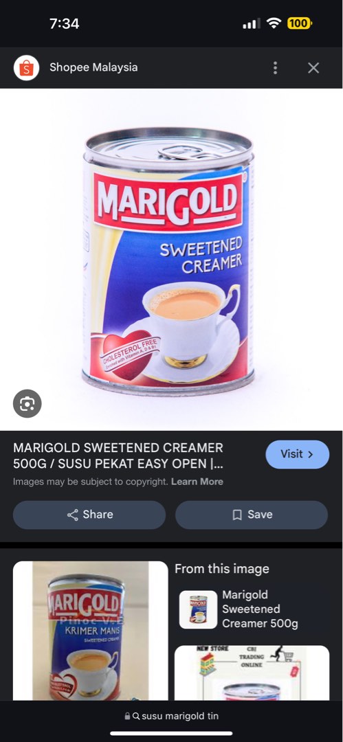MARIGOLD / SUSU PEKAT / SUSU TIN / SUSU, Babies & Kids, Nursing ...