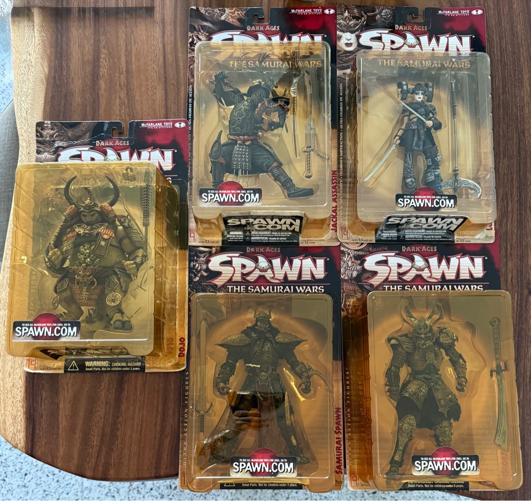 McFarlane Spawn Series 19 Samurai Wars (1 set of 5), Hobbies & Toys ...