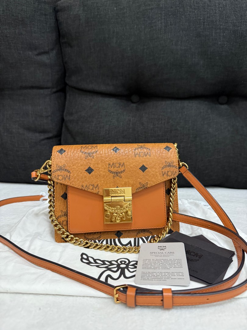 MCM 2way 100% Original, Luxury, Bags & Wallets on Carousell