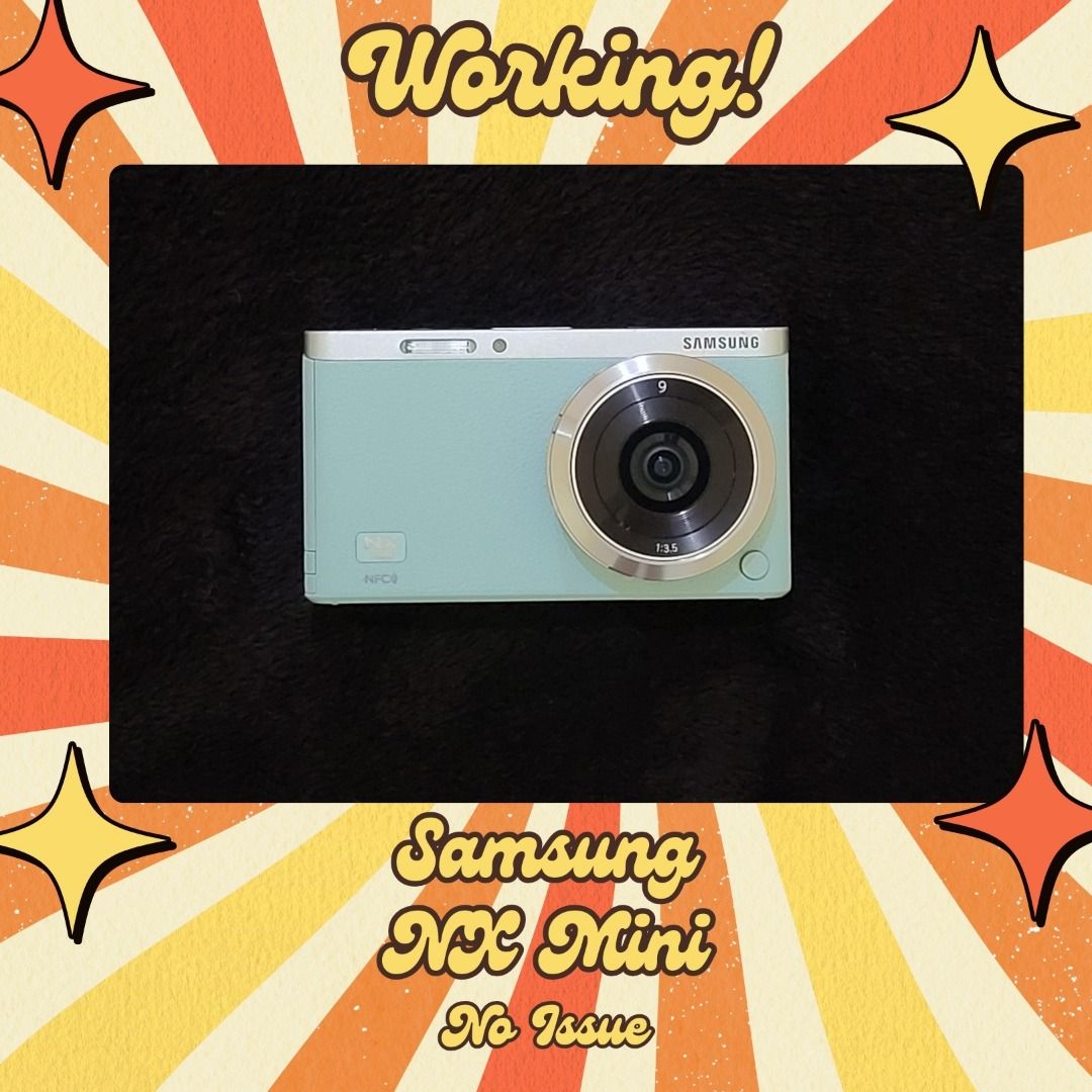 Mirrorless Digicam Mint Green Samsung NX Mini Rare Camera, Photography ...
