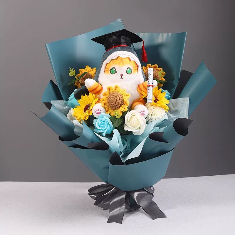 Mofusand Graduation Bouquet, Hobbies & Toys, Stationery & Craft ...