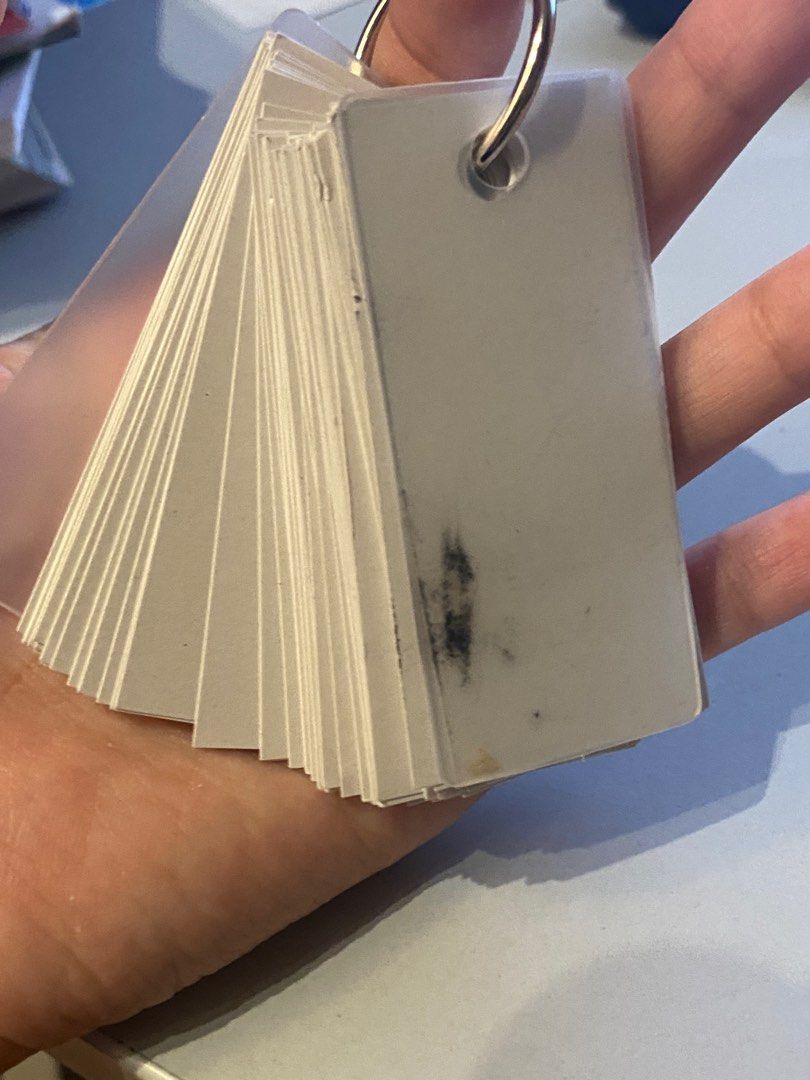 muji flashcard keychain, Hobbies & Toys, Stationery & Craft, Stationery ...