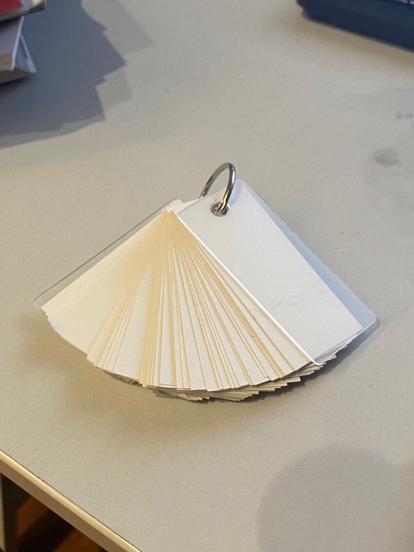 muji flashcard keychain, Hobbies & Toys, Stationery & Craft, Stationery ...