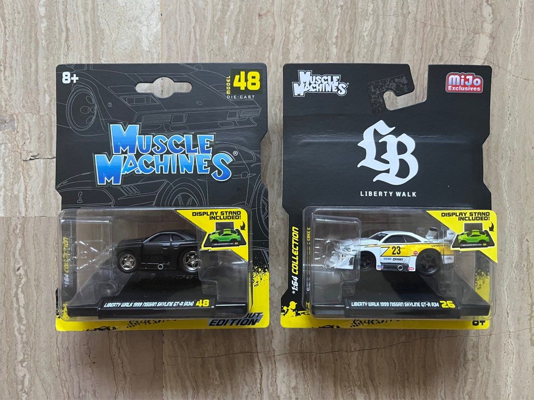 MUSCLE MACHINES BLACK EDITION AND LIBERTY WALK NISSAN SKYLINE GT-R R34 ...
