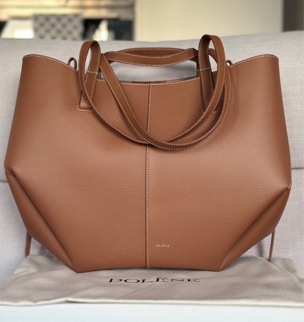 NEW Authentic Polene Cyme Regular in Camel w/ BOX, Luxury, Bags ...