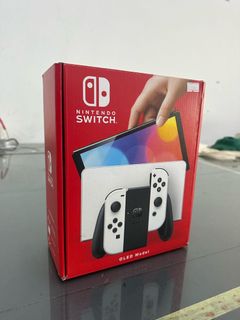 NINTENDO SWITCH - OLED MODEL - WHITE SET, Video Gaming, Video Game ...