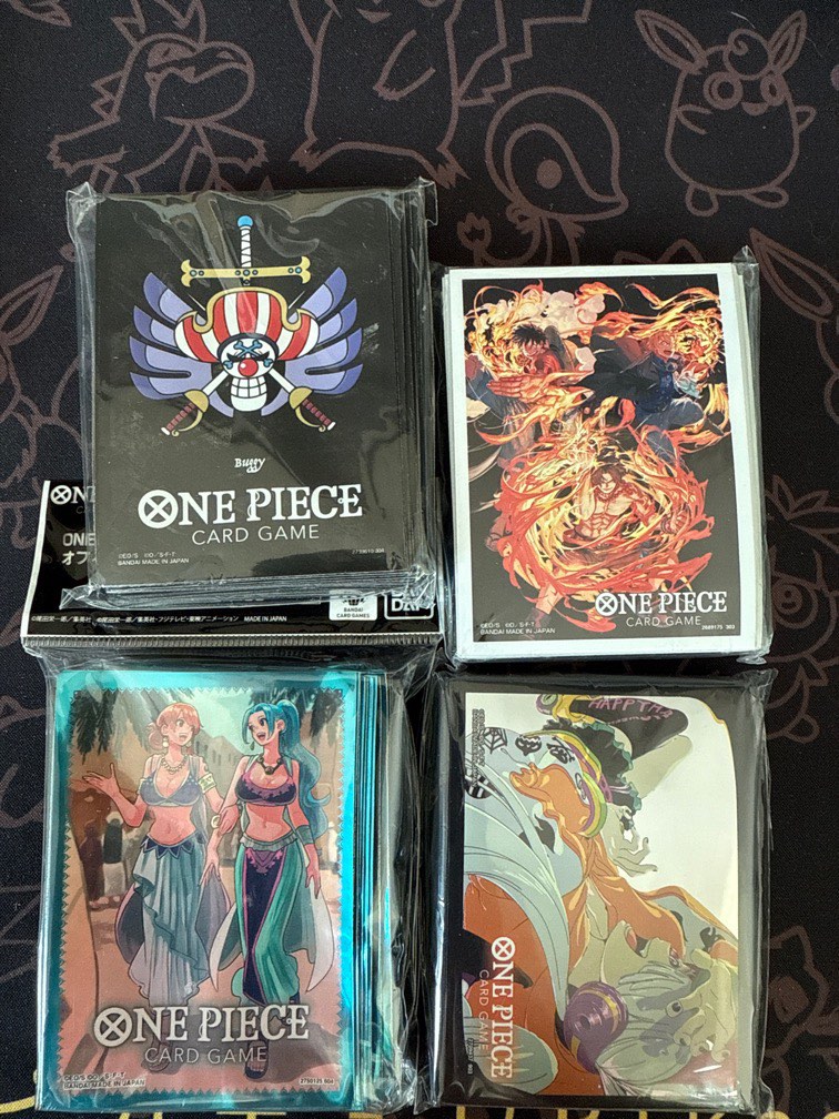 Official OPTCG One Piece Sleeves - Buggy, Three brothers, nami/vivi ...