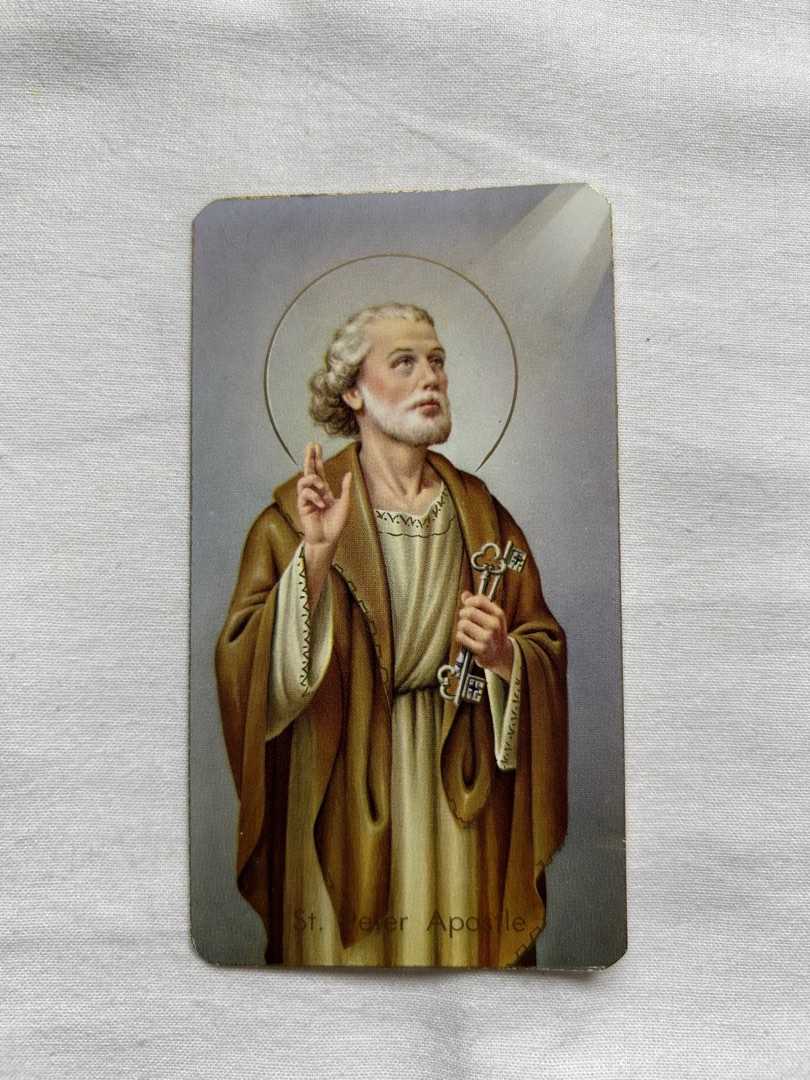Old print stampita of saint Peter, Hobbies & Toys, Memorabilia ...