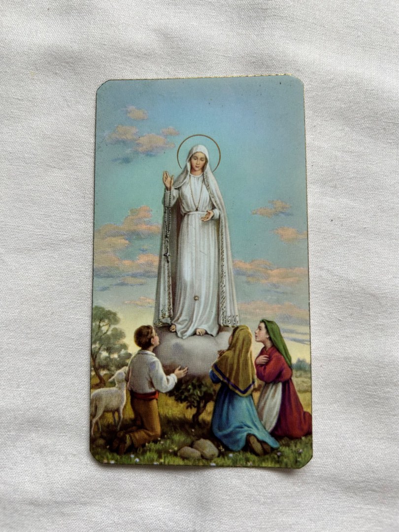 Old stampita of Our lady of Fatima, Hobbies & Toys, Memorabilia ...