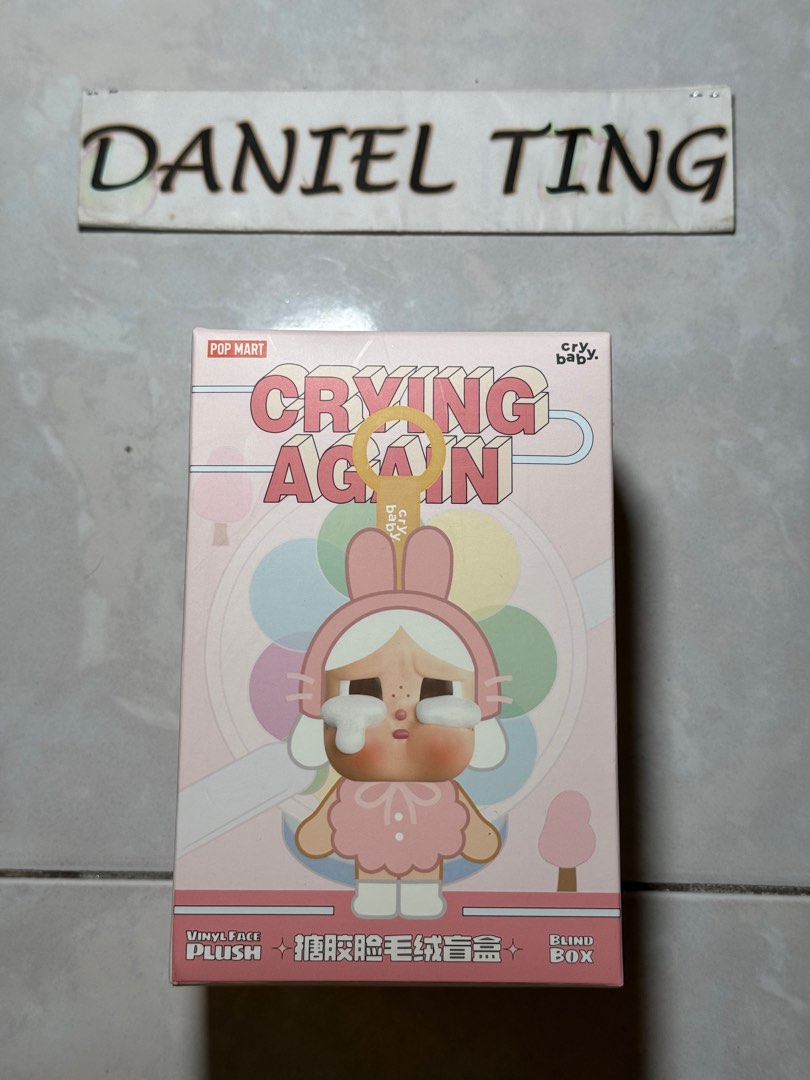 Original Popmart Crybaby Crying Again Vinyl Plush Keychain, Hobbies ...