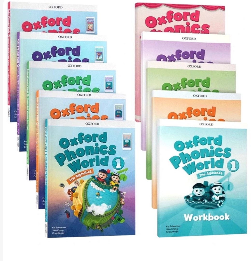Oxford Phonics World 1-5, 興趣及遊戲, 書本 & 文具, 教科書 - Carousell