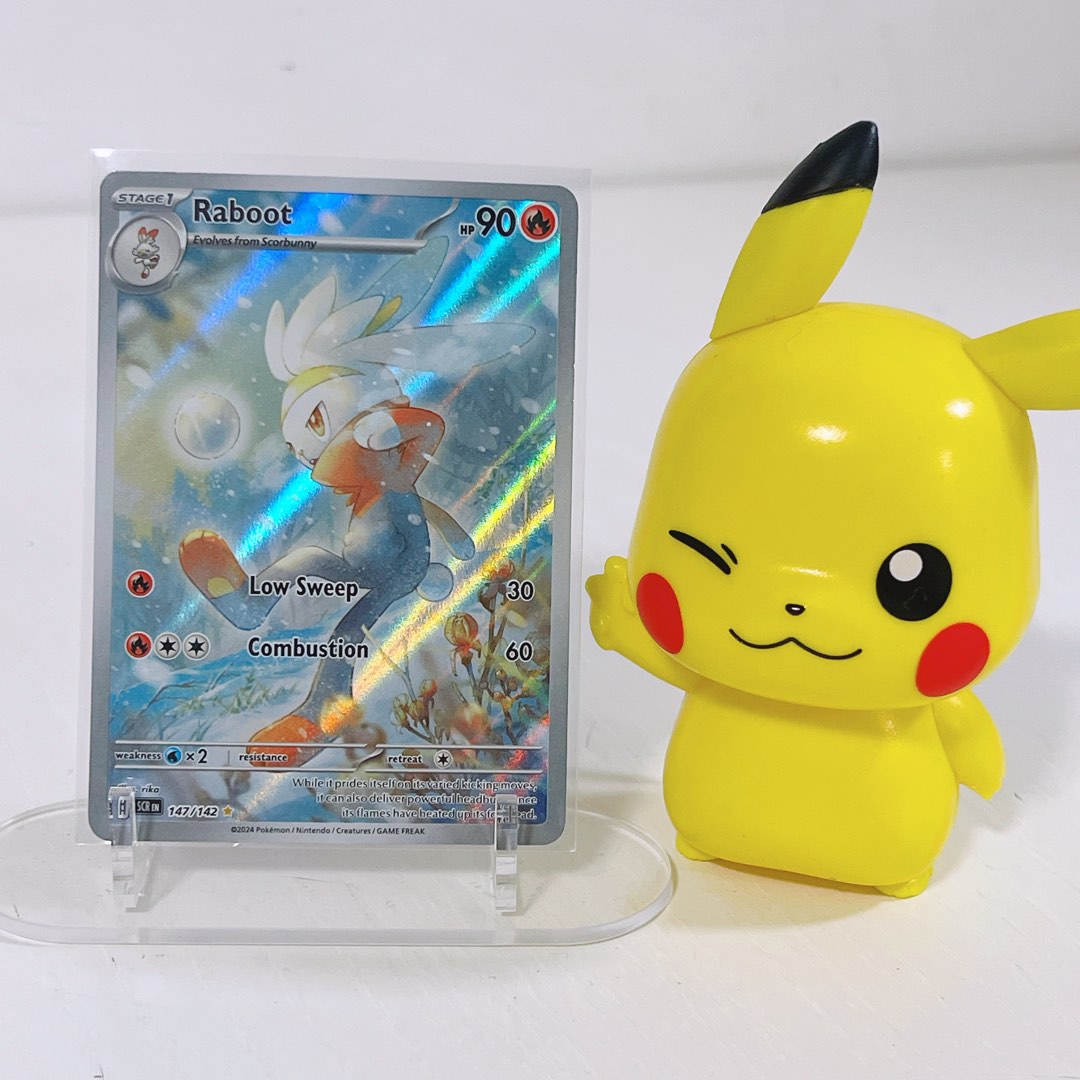 Pokemon Card Game TCG - Stellar Crown - Raboot Illustration Rare - 147/ ...