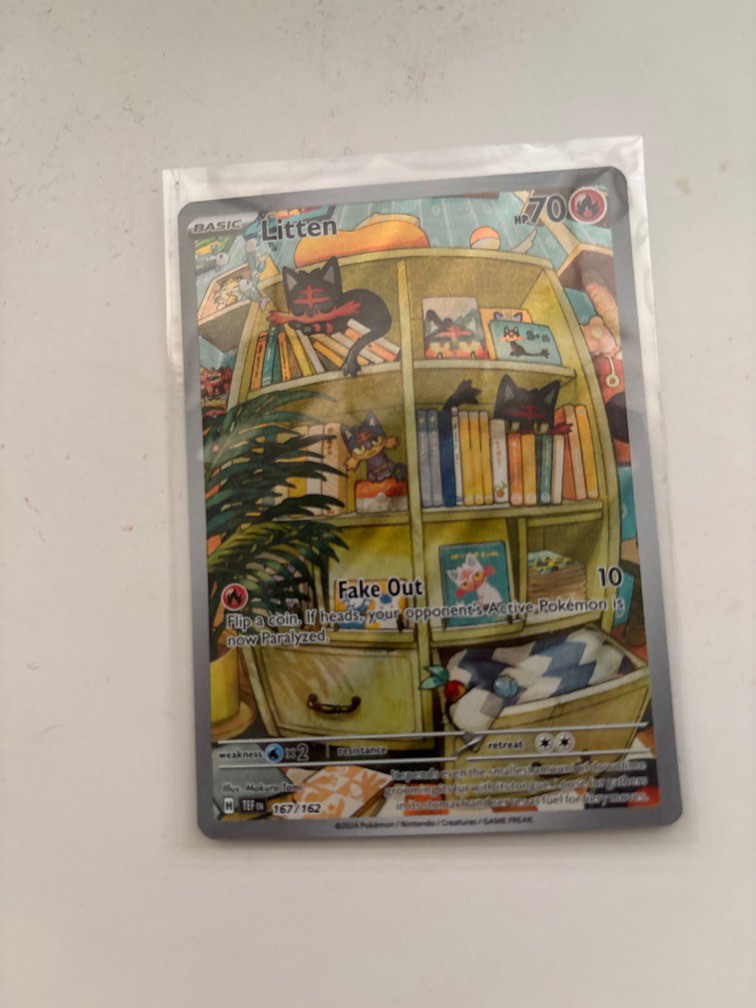 Pokemon Litten IR, Hobbies & Toys, Toys & Games on Carousell