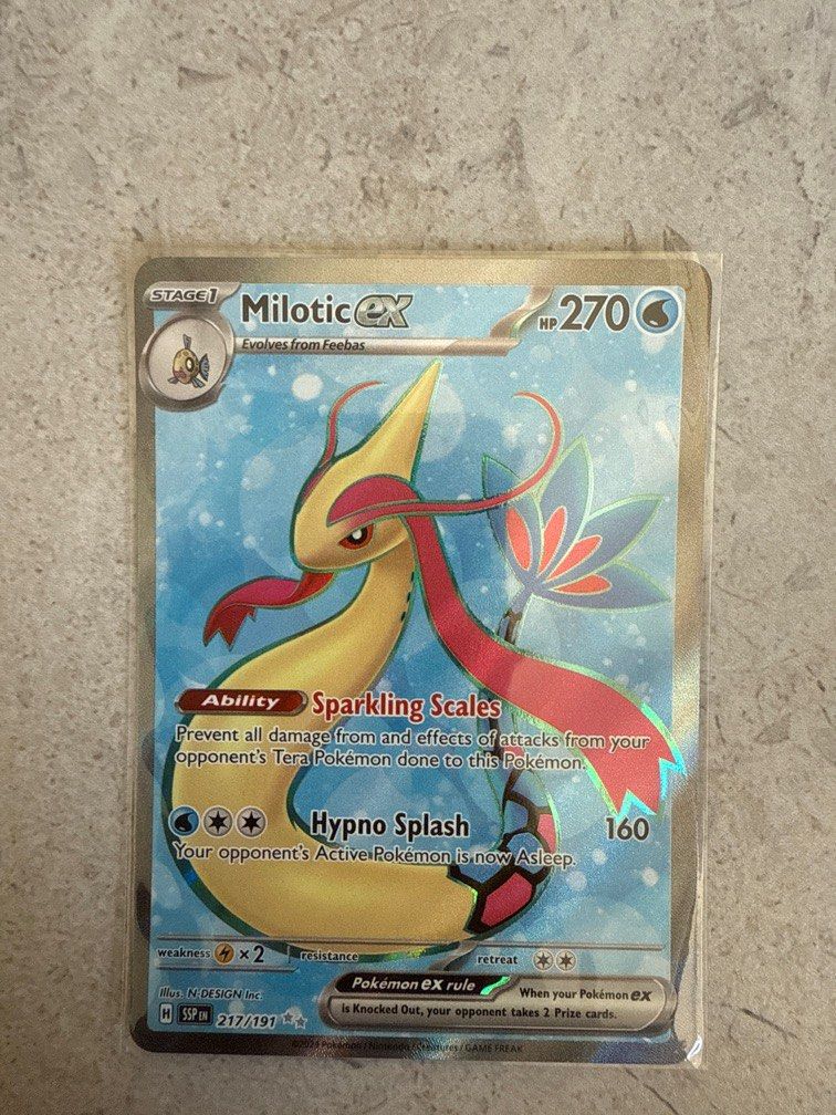 Pokemon Milotic Ex #217, Hobbies & Toys, Toys & Games on Carousell