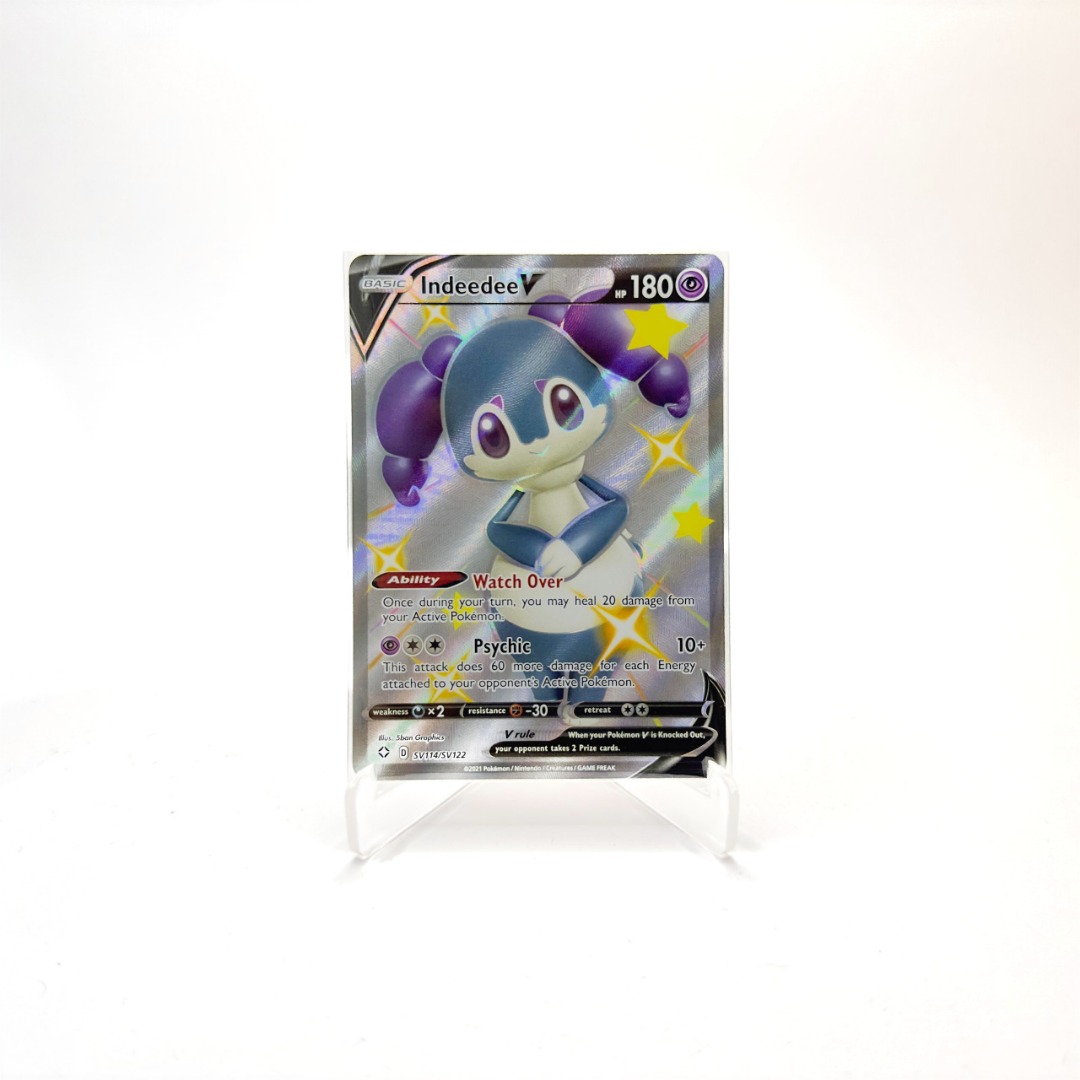 Pokemon TCG - English - Indeedee V - SV114/SV122 - Shiny Rare(Read ...