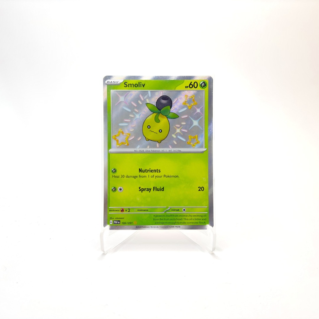 Pokemon TCG - English - Smoliv - 102/091 - Shiny Rare (Read Description ...