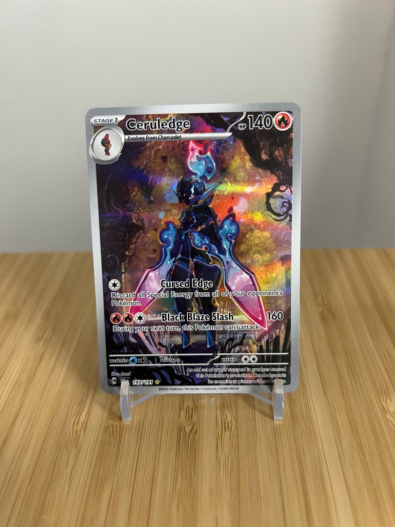 Pokémon Ceruledge 197/191 IR Illustration Rare Surging Sparks, Hobbies ...