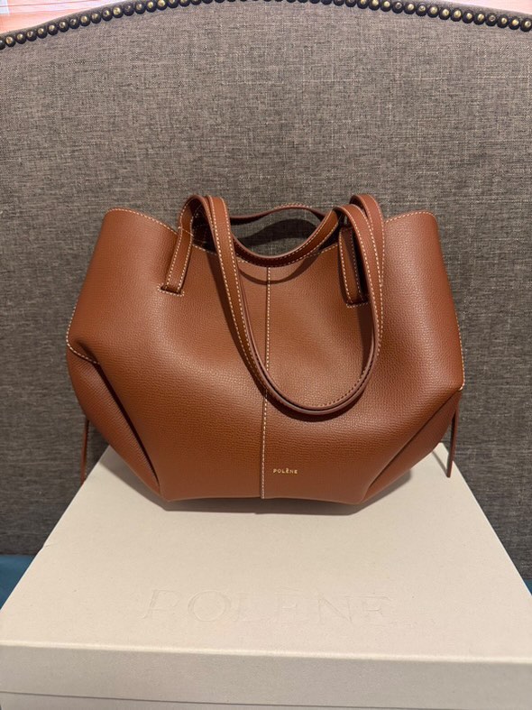 Polene Cyme Mini - Cognac, Luxury, Bags & Wallets on Carousell