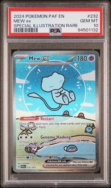 PSA 10 Mew ex #232 Pokemon Paldean Fates SIR, Hobbies & Toys, Toys ...