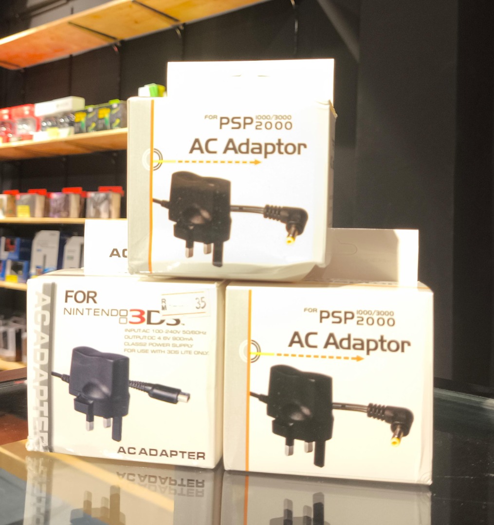 PSP AC ADAPTOR 3 PIN @AIKILYU GAMING, Video Gaming, Gaming Accessories ...