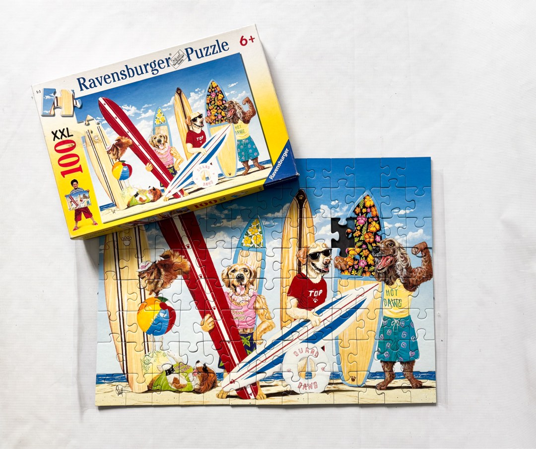 Ravensburger Surf Dawgs 100 XXL Puzzle (MISSING ONE PIECE), Hobbies ...