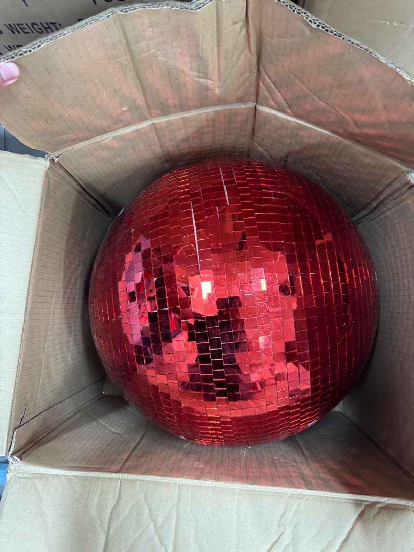 Red Disco Balls, Furniture & Home Living, Home Decor Accessories, Other ...