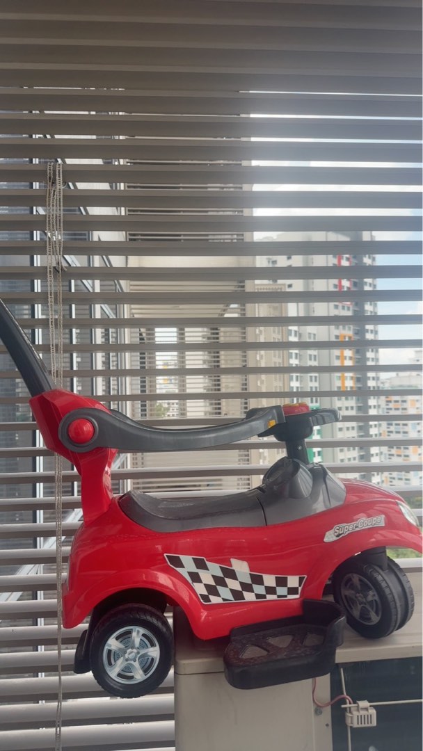 Red Ride-on Toy Car for Kids, Hobbies & Toys, Toys & Games on Carousell