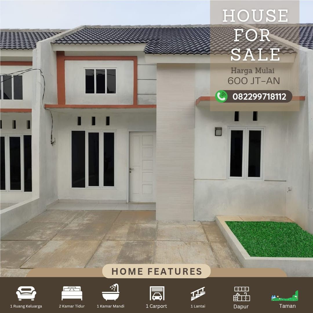 Rumah Ready Stock 1 Lantai DP 0% Dekat Pamulang, Properti, Dijual di ...