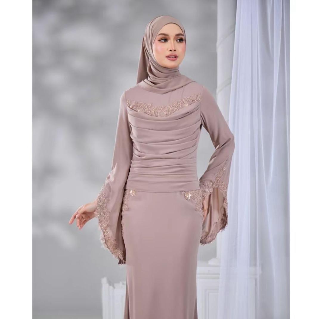 SABRENA DRESS HIJABISTAHUB, Women's Fashion, Muslimah Fashion, Baju ...
