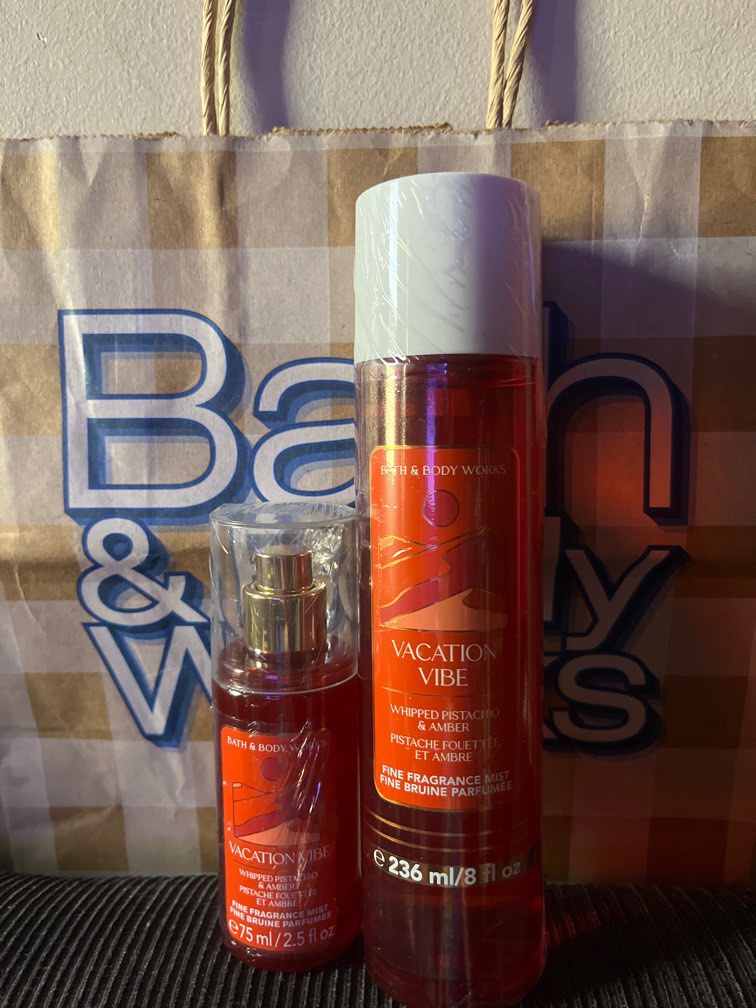 ‼️SET‼️ BBW Vacation Vibe Mist Set, Beauty & Personal Care, Fragrance ...