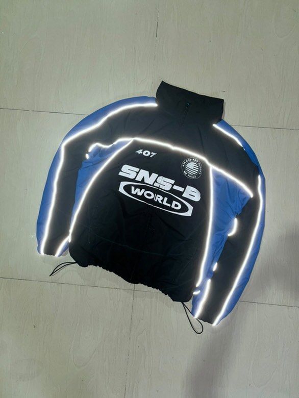 snsb x 407 reflective track jacket NOT svg opt peak kl krtkl jnco fubu ...