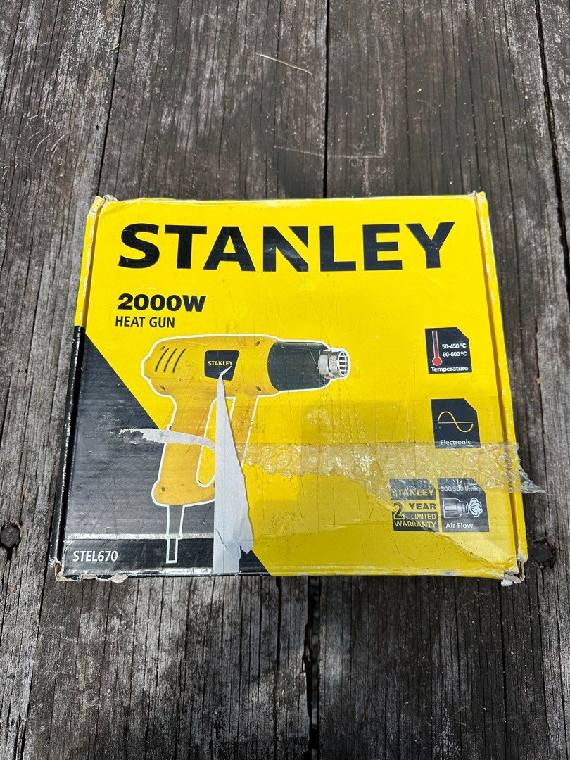 Stanley 2000W Heat Gun Wired, Furniture & Home Living, Home Improvement ...