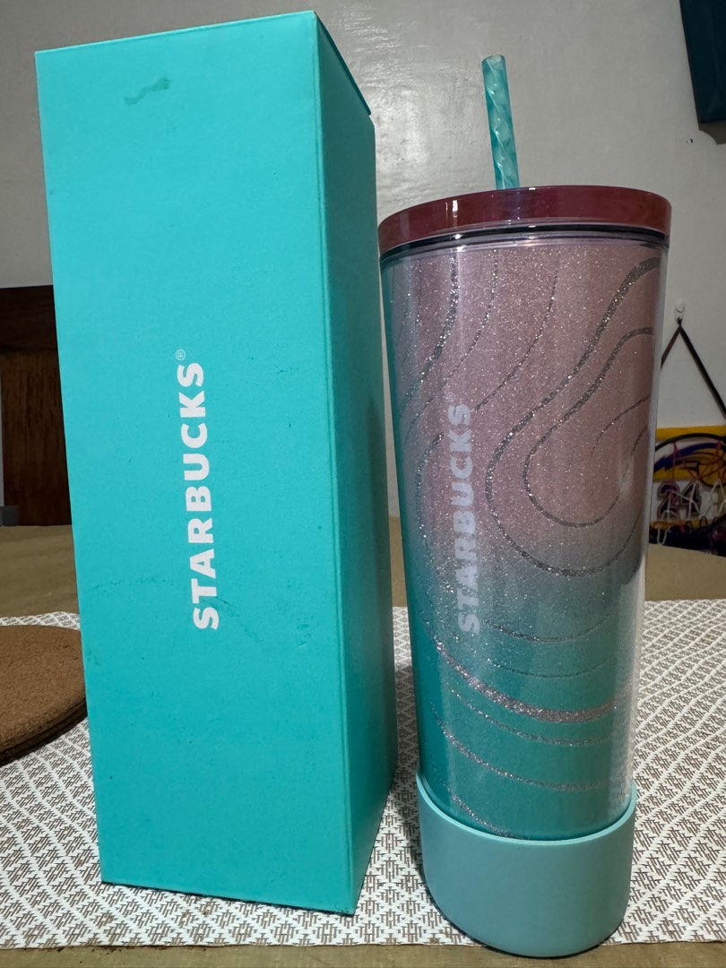 Starbucks 2025 Turquoise Cold Cup, Furniture & Home Living, Kitchenware ...