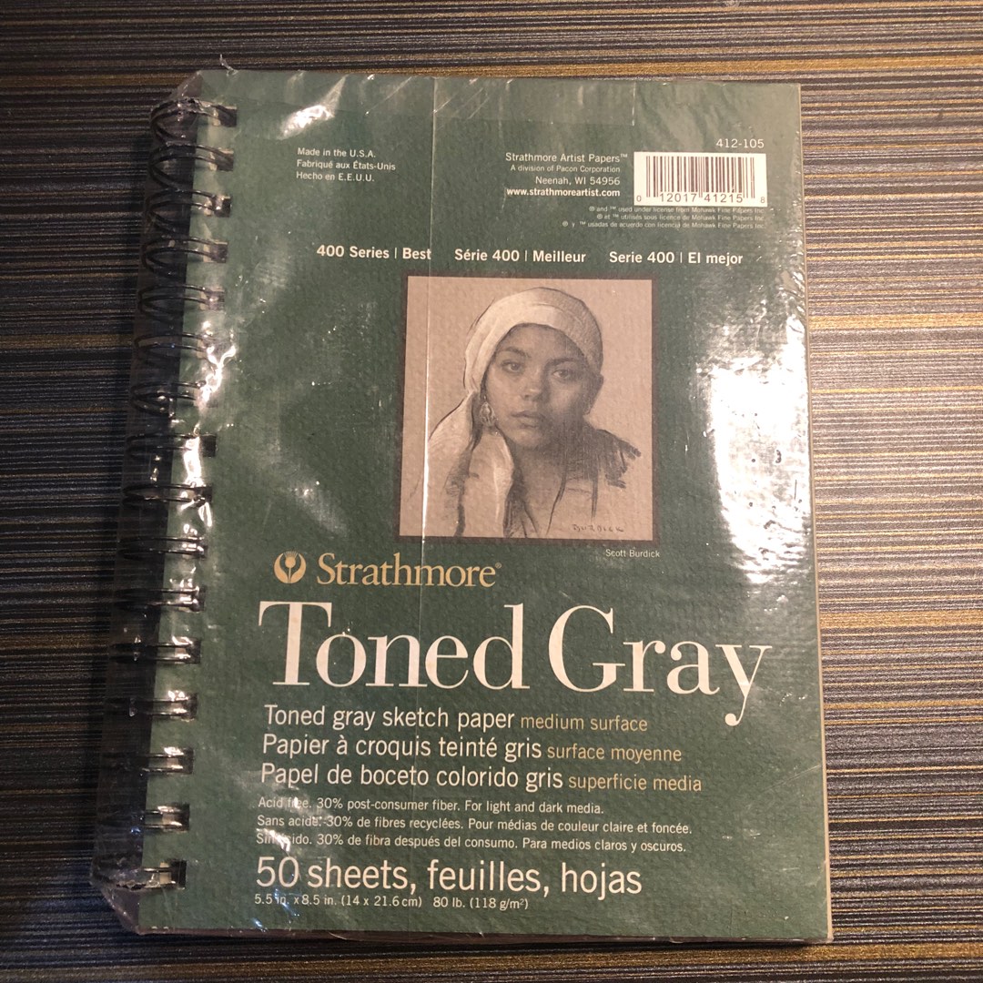 Strathmore Toned Gray Notebook, Hobbies & Toys, Stationary & Craft ...