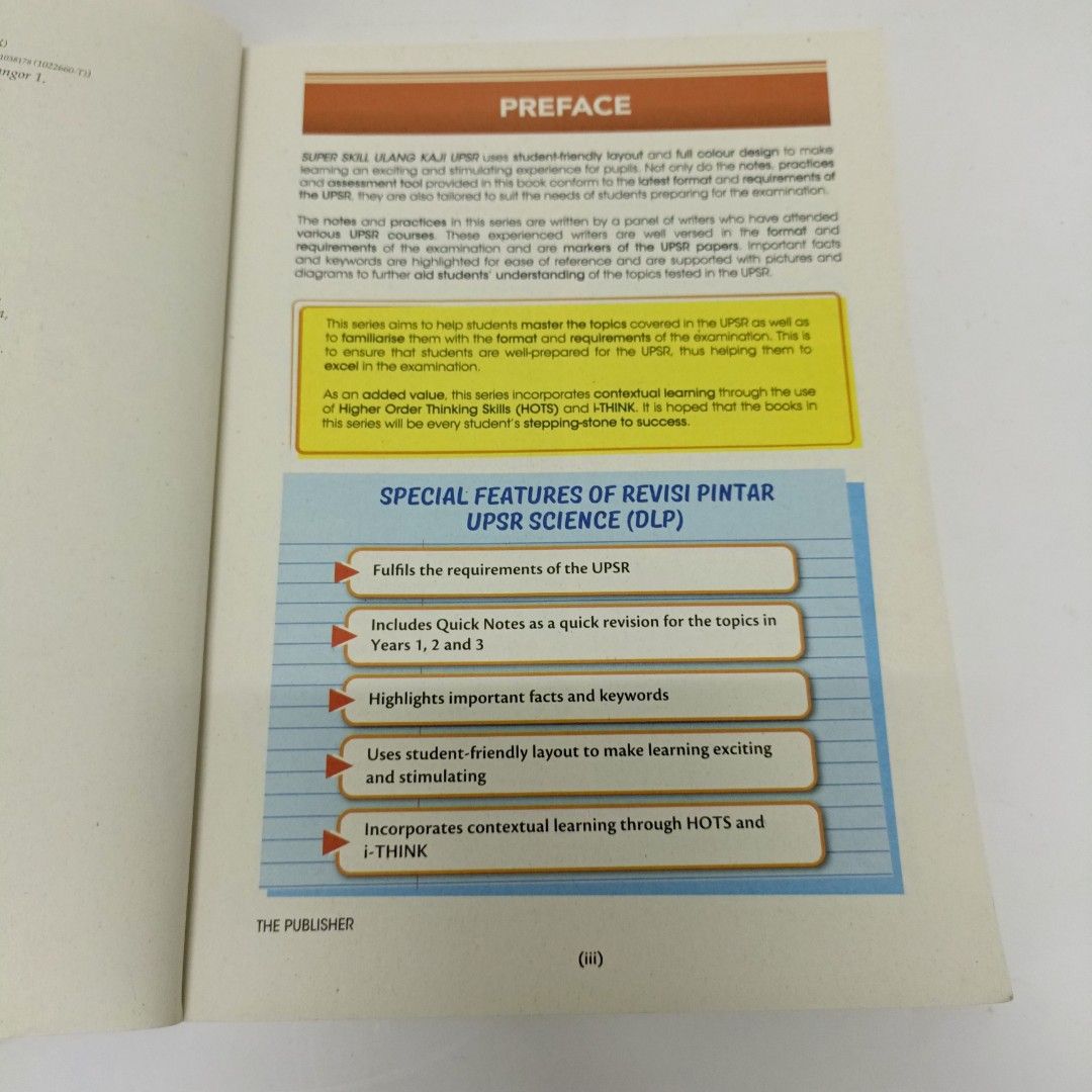 Superskills Ulang Kaji Upsr Science Year 4,5,6 Kssr Dual Language ...