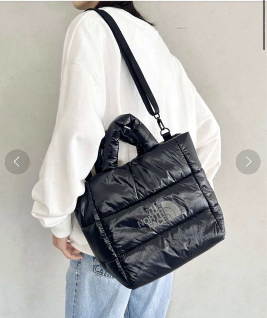 The North Face Plumpy Puffer Two Way Tote Bag (Black), Women's Fashion ...