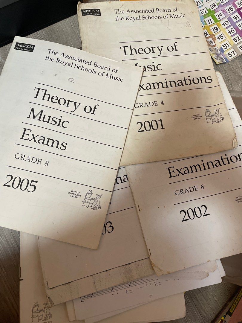 Theory Drills Grade 6 Music Textbook and some pass year paper, Hobbies ...