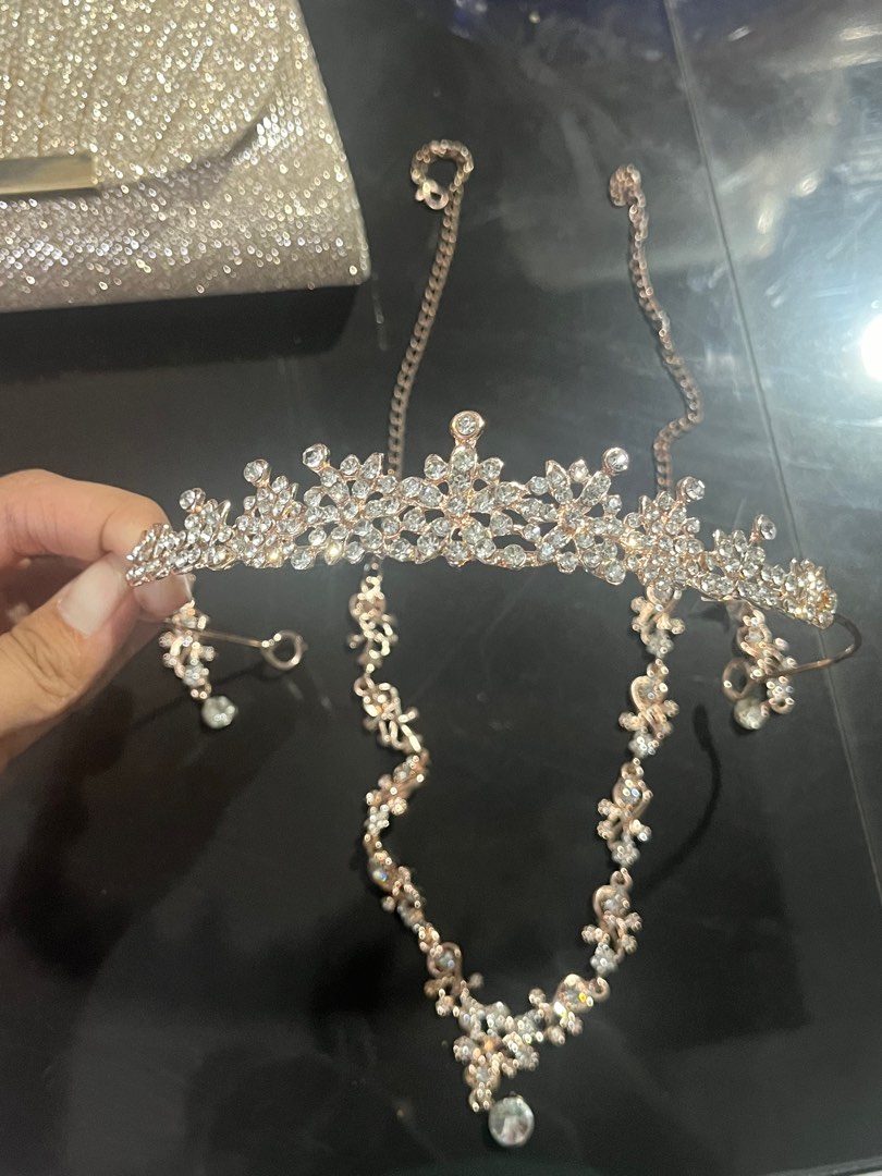 Tiara and jewelry for prom !!, Luxury, Accessories on Carousell