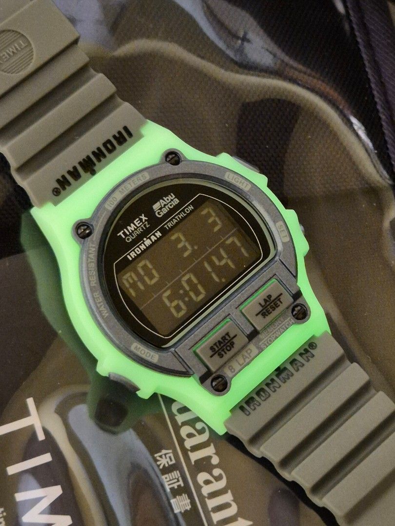 Timex 8 Lap Ironman X Abu Garcia Japan Limited, Men's Fashion, Watches ...