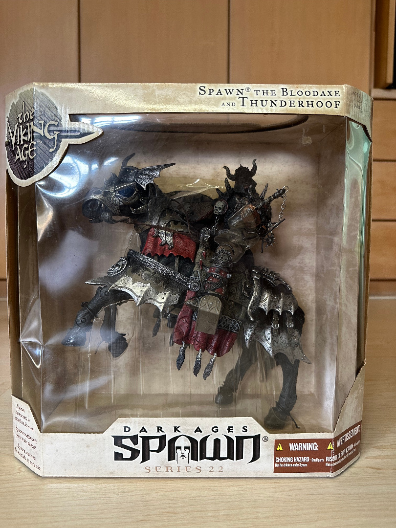 Todd McFarlane Spawn Viking Age Series 22 The Bloodaxe and Thunderhoof Box Set 2002, Hobbies ...