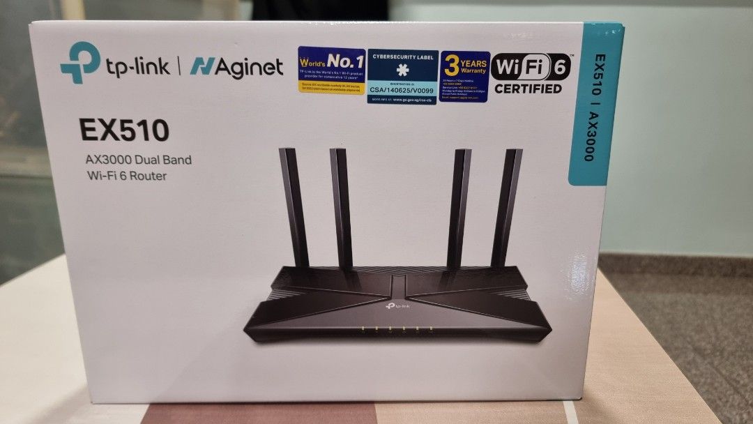 TP-Link EX510 AX3000 Dual Band Wifi6 router, Computers & Tech, Parts ...