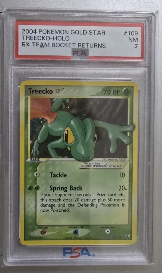 Treecko Gold Star Ex Team Rockets Returns - NEW CERT FROM PSA, Hobbies ...