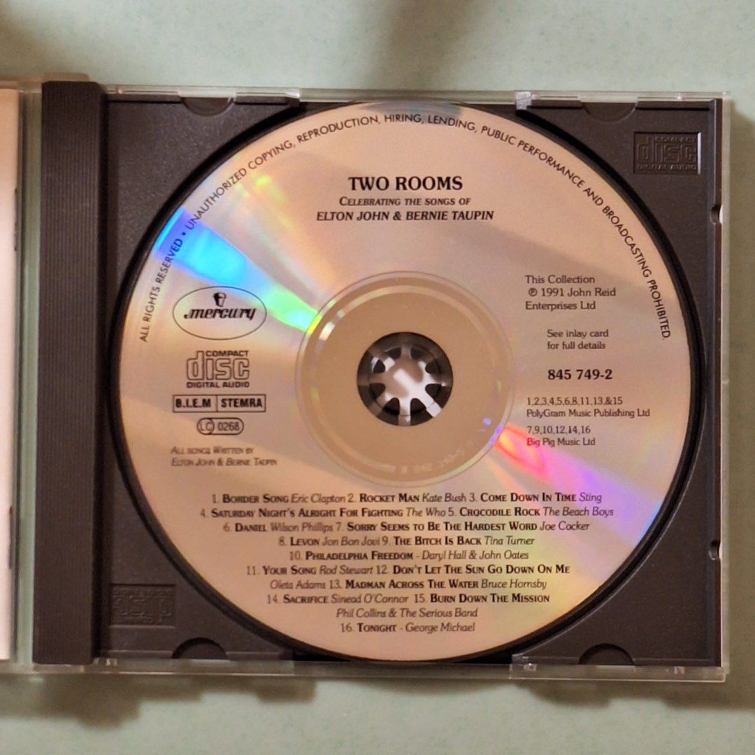 Two Rooms. The music of Elton John. George Michael. Sting. Tina Turner ...