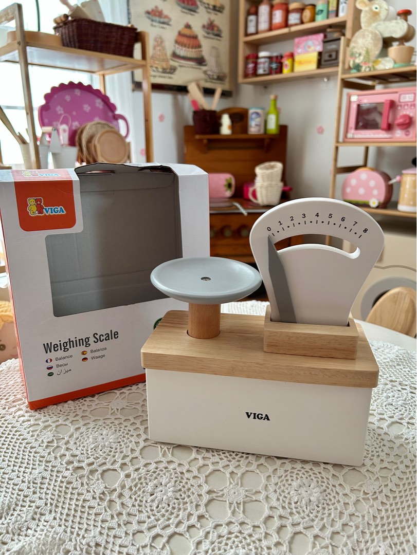 Viga wooden weighing scale toy/wooden toy, Hobbies & Toys, Toys & Games ...