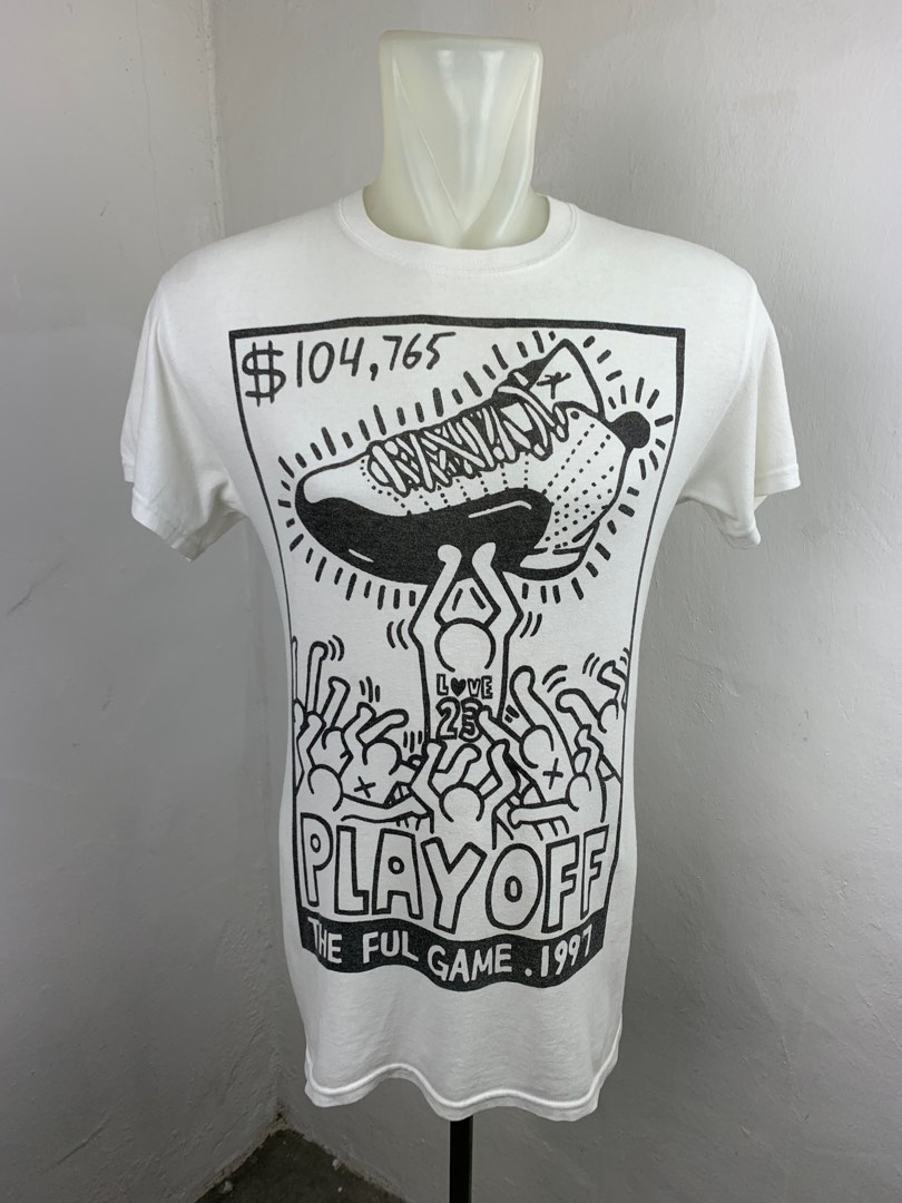 Vintage 00s Keith Haring / Michael Jordan / PLAYOFF The Ful Game 1997 ...