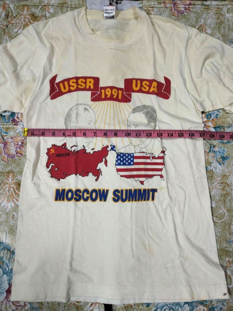 VINTAGE 1991 USSR & USA GEORGE BUSH WITH MIKHAIL GORBACHEV MOSCOW ...