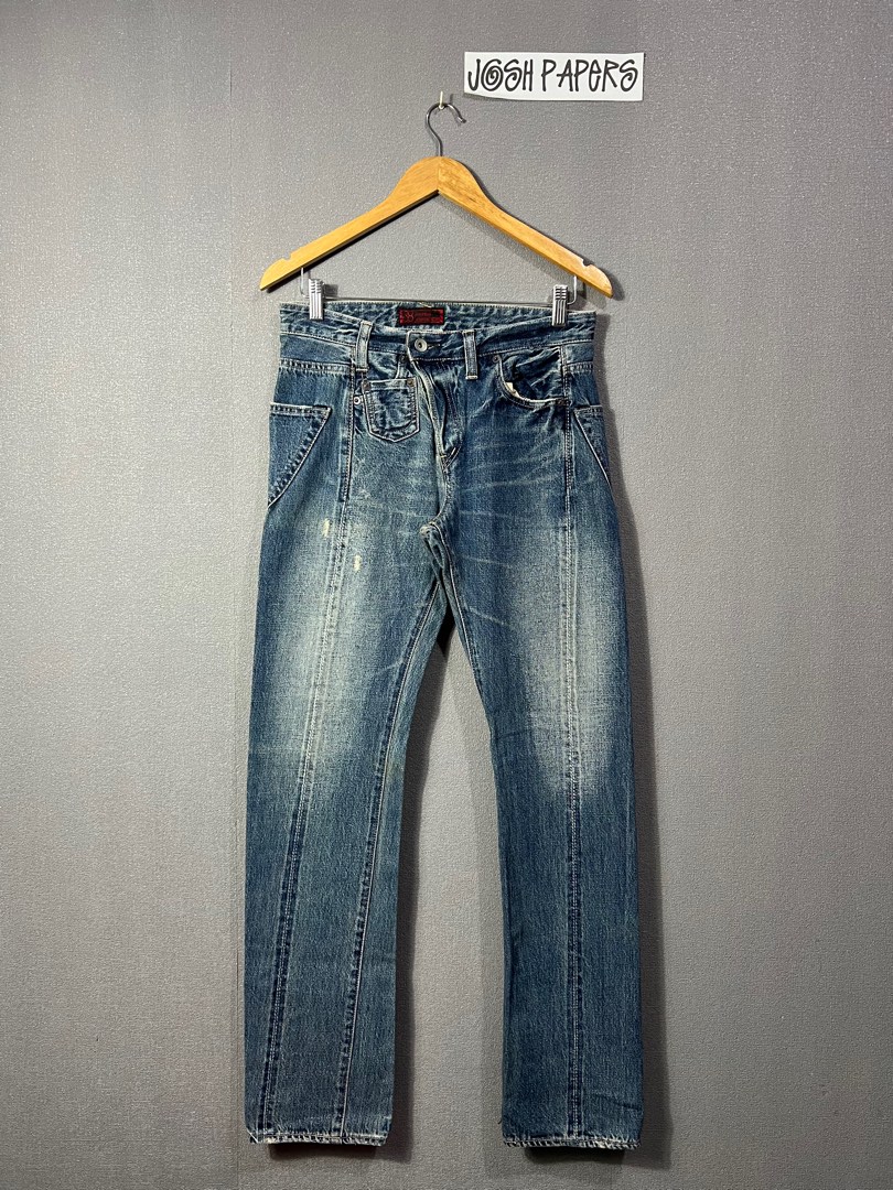 Vintage 90s Rare Johnbull Kojima Japan Selvedge Denim Jeans, Men's Fashion, Bottoms, Jeans on ...