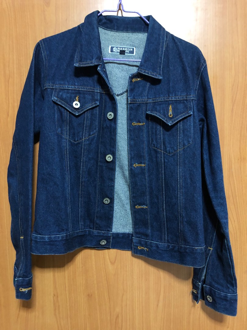 Vintage Milk Bar Club Denim Jacket, Women's Fashion, Coats, Jackets and ...
