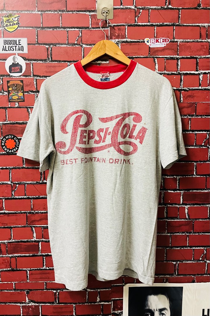 VINTAGE PEPSI X COLA, Men's Fashion, Tops & Sets, Tshirts & Polo Shirts ...