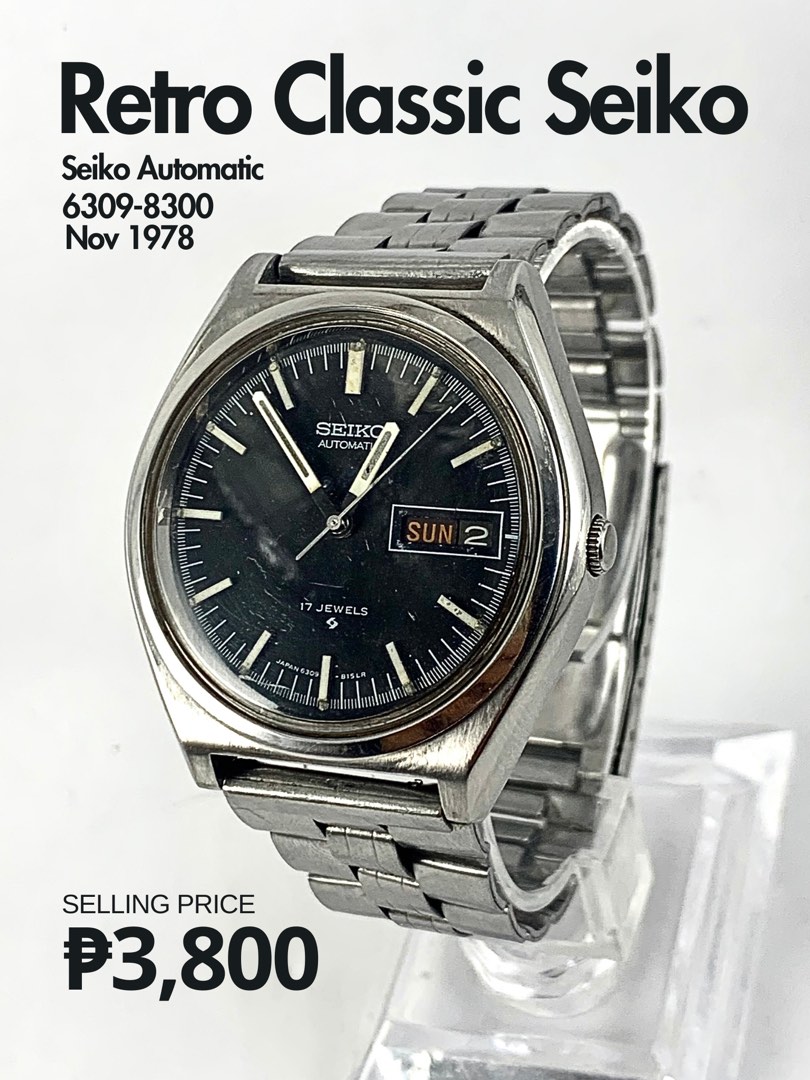 Vintage Seiko Automatic 6309, Men's Fashion, Watches & Accessories ...